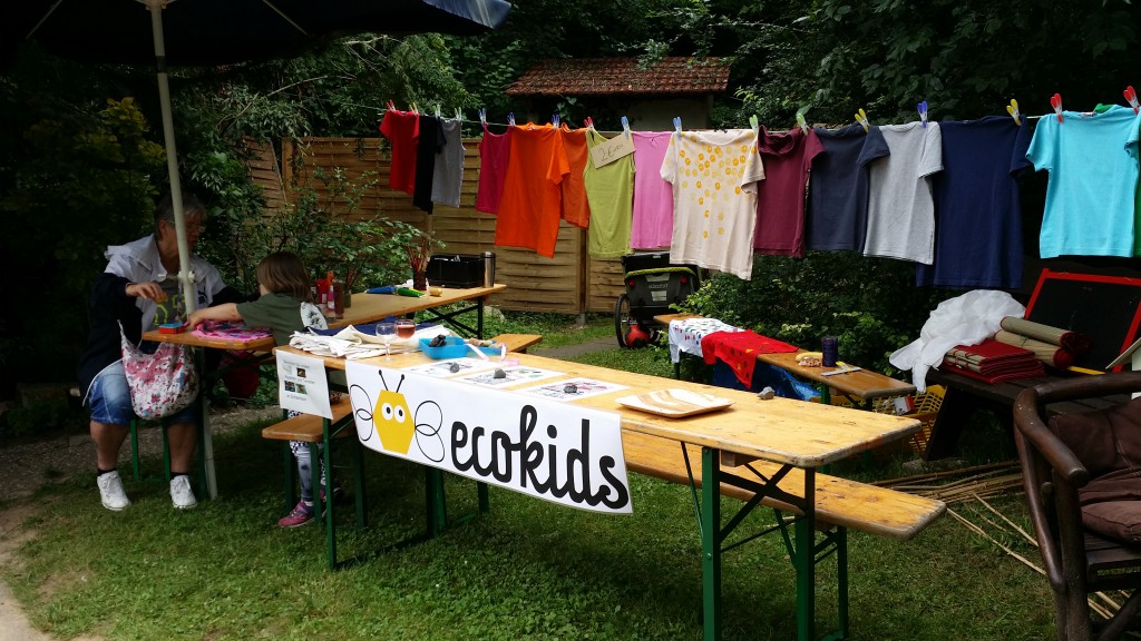Textiles Gestalten im Cyperus Naturpark - ecokids SCHULKINDERBETREUUNG